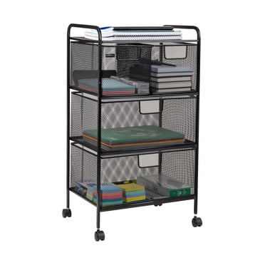 Adeptus Original Roll Cart, Solid Wood, 6 Drawer Roll Cart, Unfinished ...