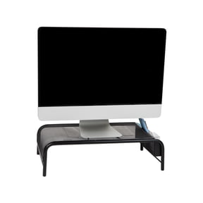Mind Reader Monitor Stand, Ventilated Laptop Riser, Paper Tray, Storage ...