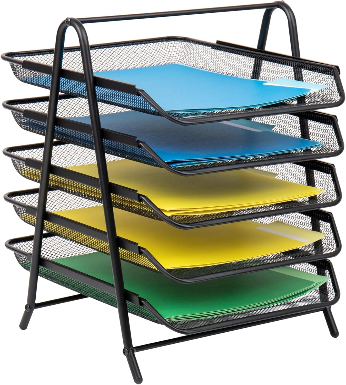 Mind Reader Paper Tray and File Folder Set, Desktop Organizer, Storage ...