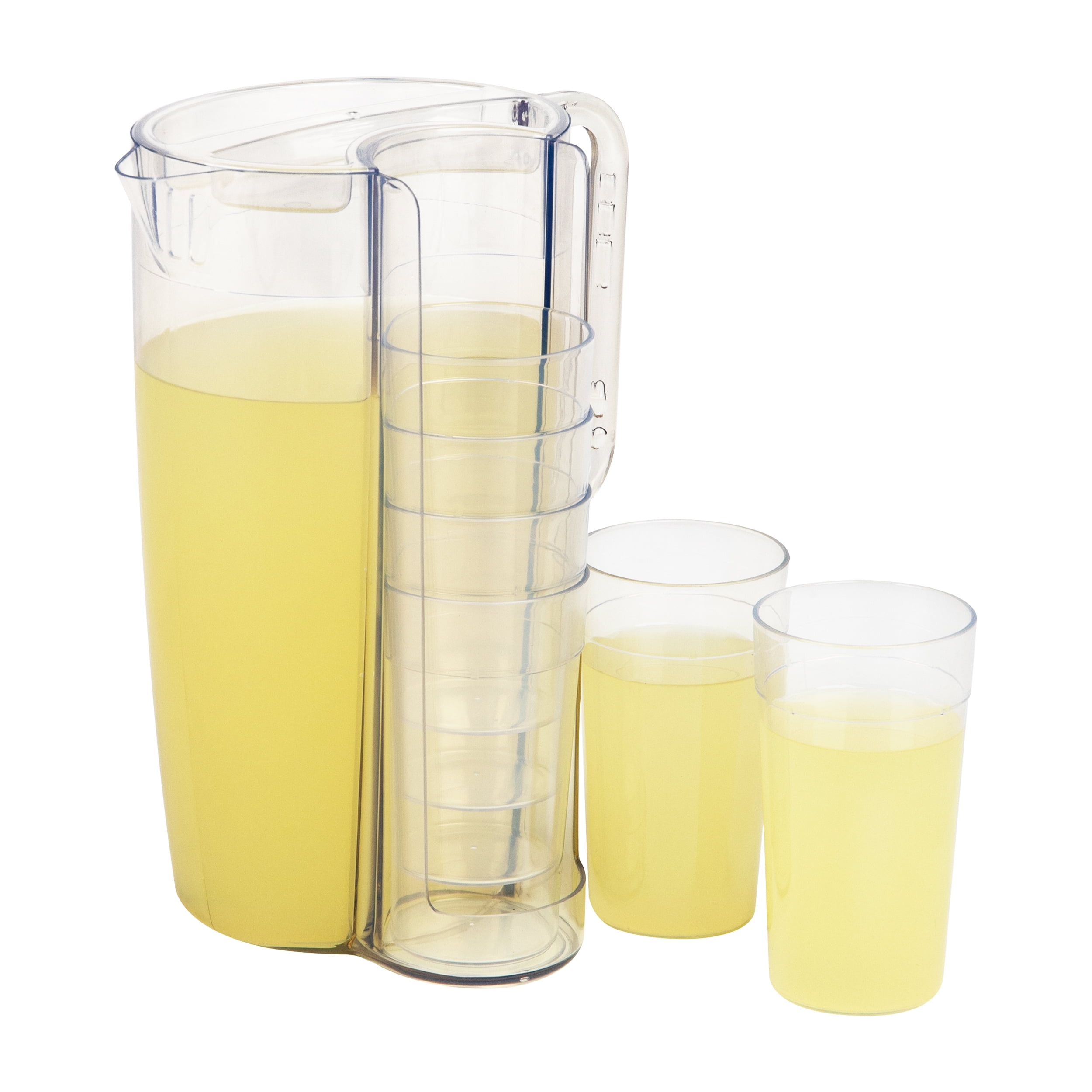 Mind Reader Pitcher and Cup Set - 88 oz Capacity - Plastic - Walmart.com