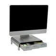 Mind Reader Plastic PC, Laptop Imac, Monitor Stand with Three Drawer ...