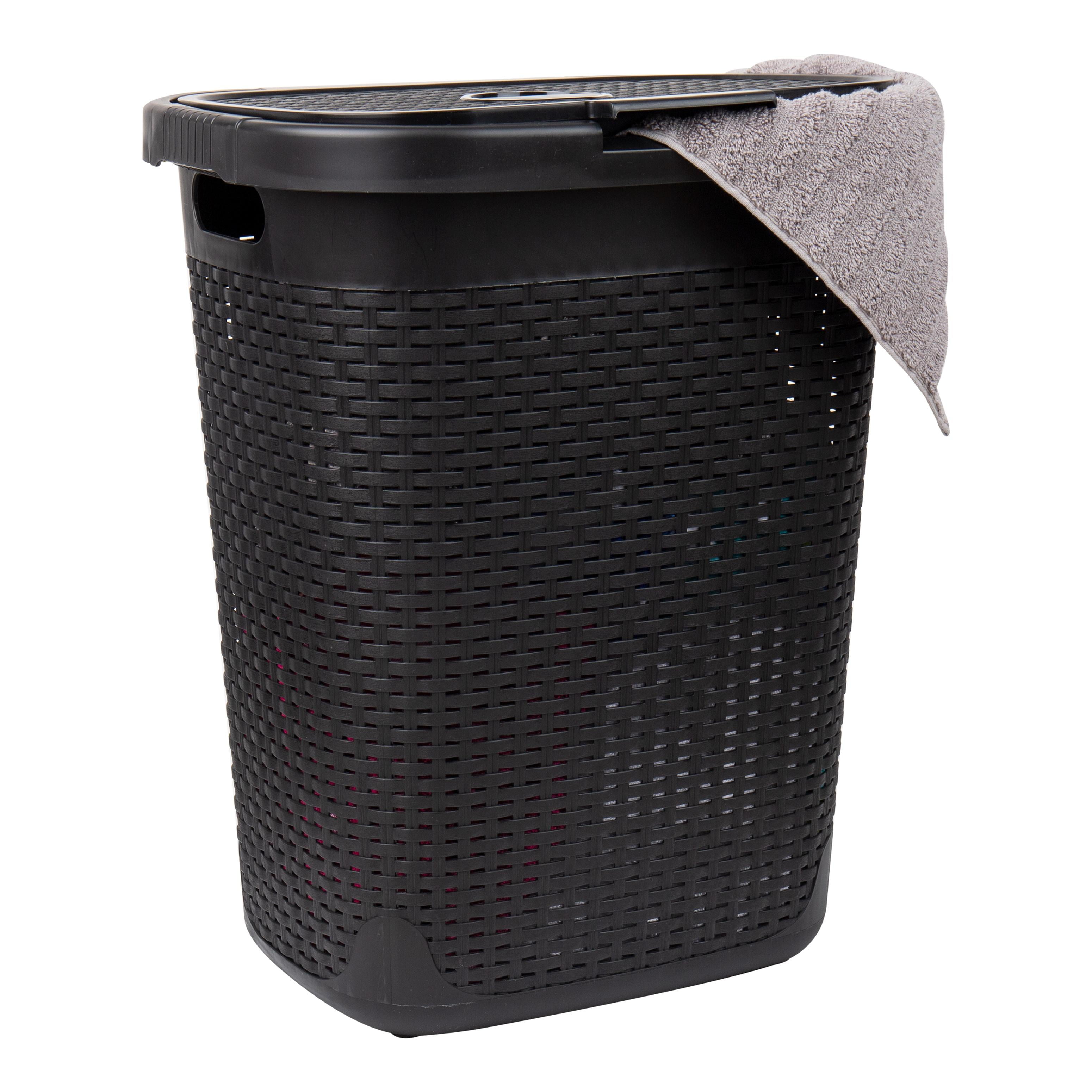 Mind Reader Slim Portable Laundry Hamper, Black - Walmart.com