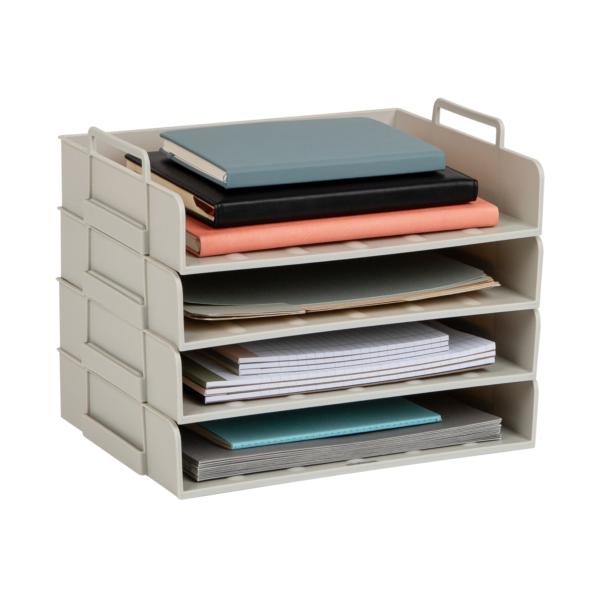 Mind Reader Stackable Paper Tray, Desktop Organizer, File Storage ...