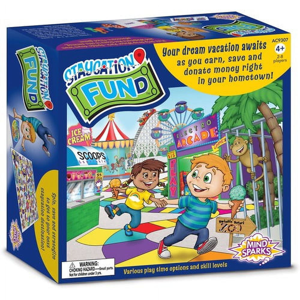 Mind Sparks, Pacac9307, Staycation Fund Board Game, 1 Each, Assorted ...