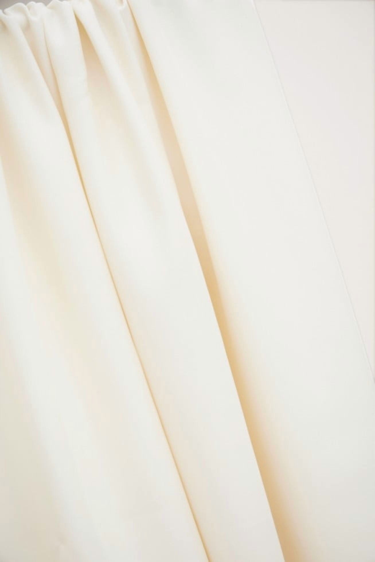 Mind The MAKER Leia Solid Ecovero Viscose Crepe Fabric Cream, White ...