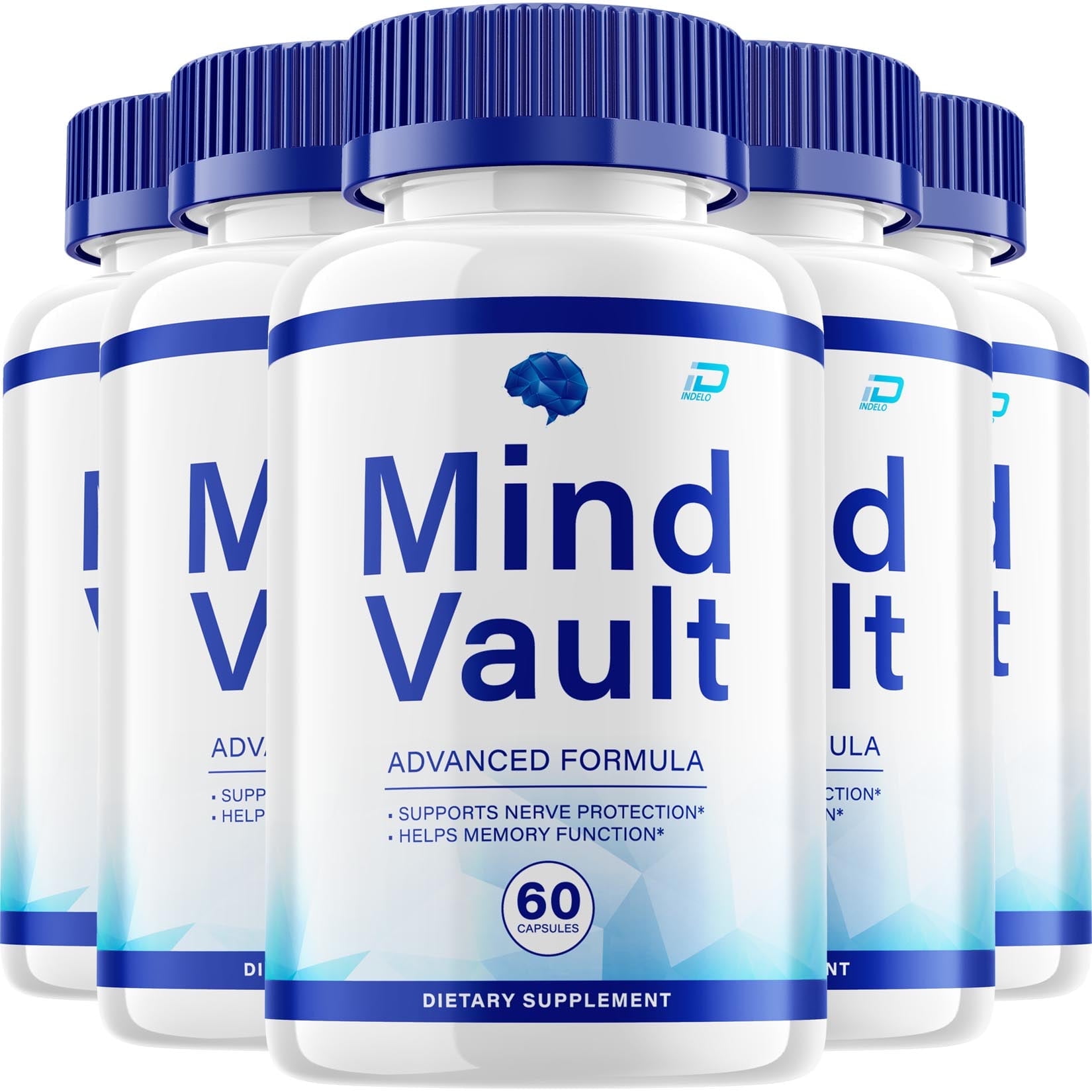 Mind Vault Supplement Capsules – MindVault Natural Blend Memory Focus Pills, 5 Pack, 300 ...