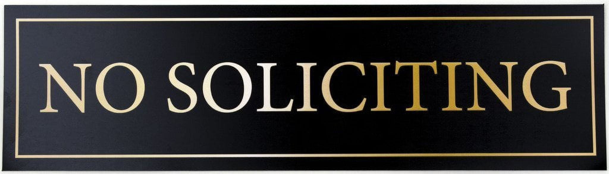 Mind Your Magnets No Soliciting Sign - Black, Suitable for Outside ...
