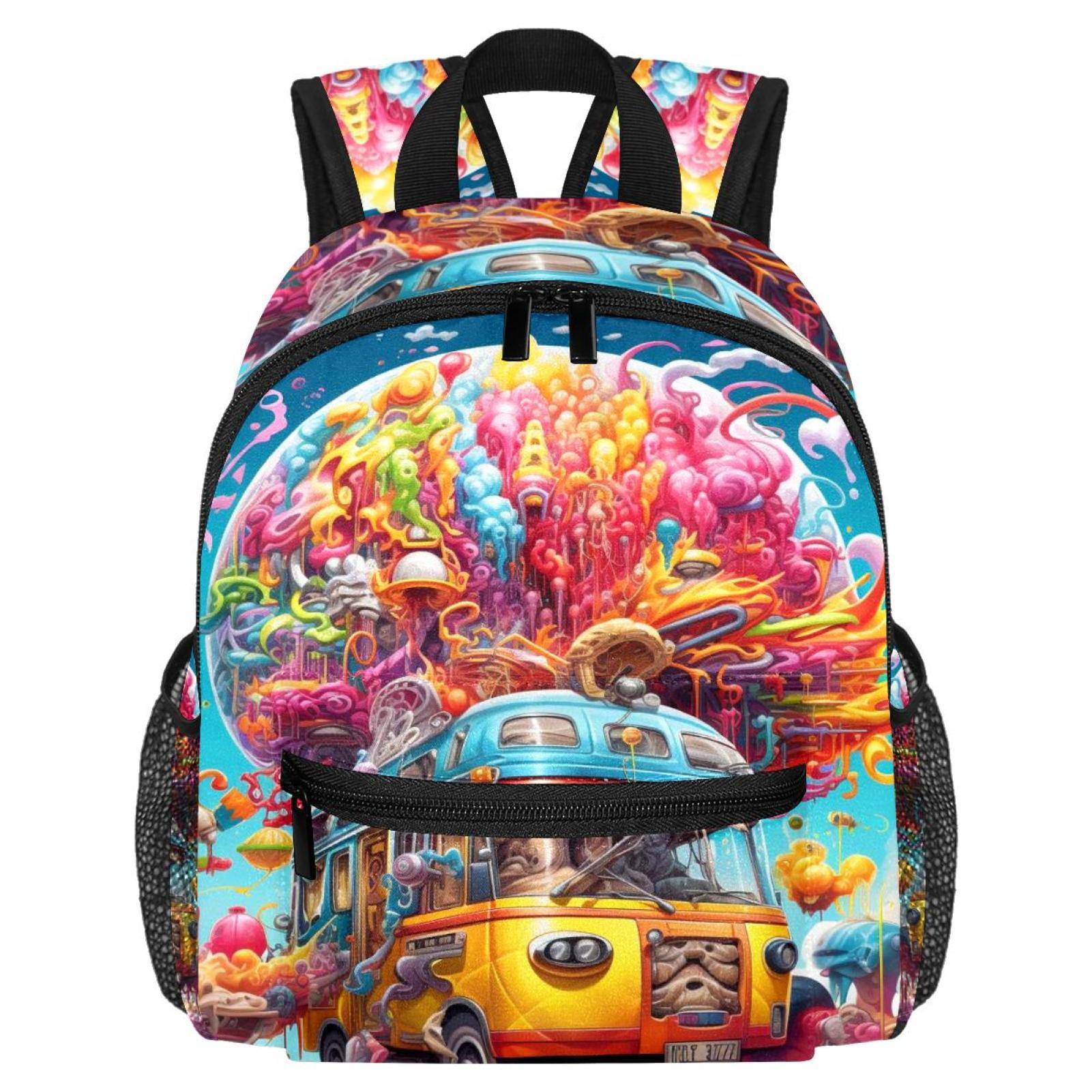 Mind car Cute Book Bag with Adjustable Shoulder Strap, Large Capacity ...