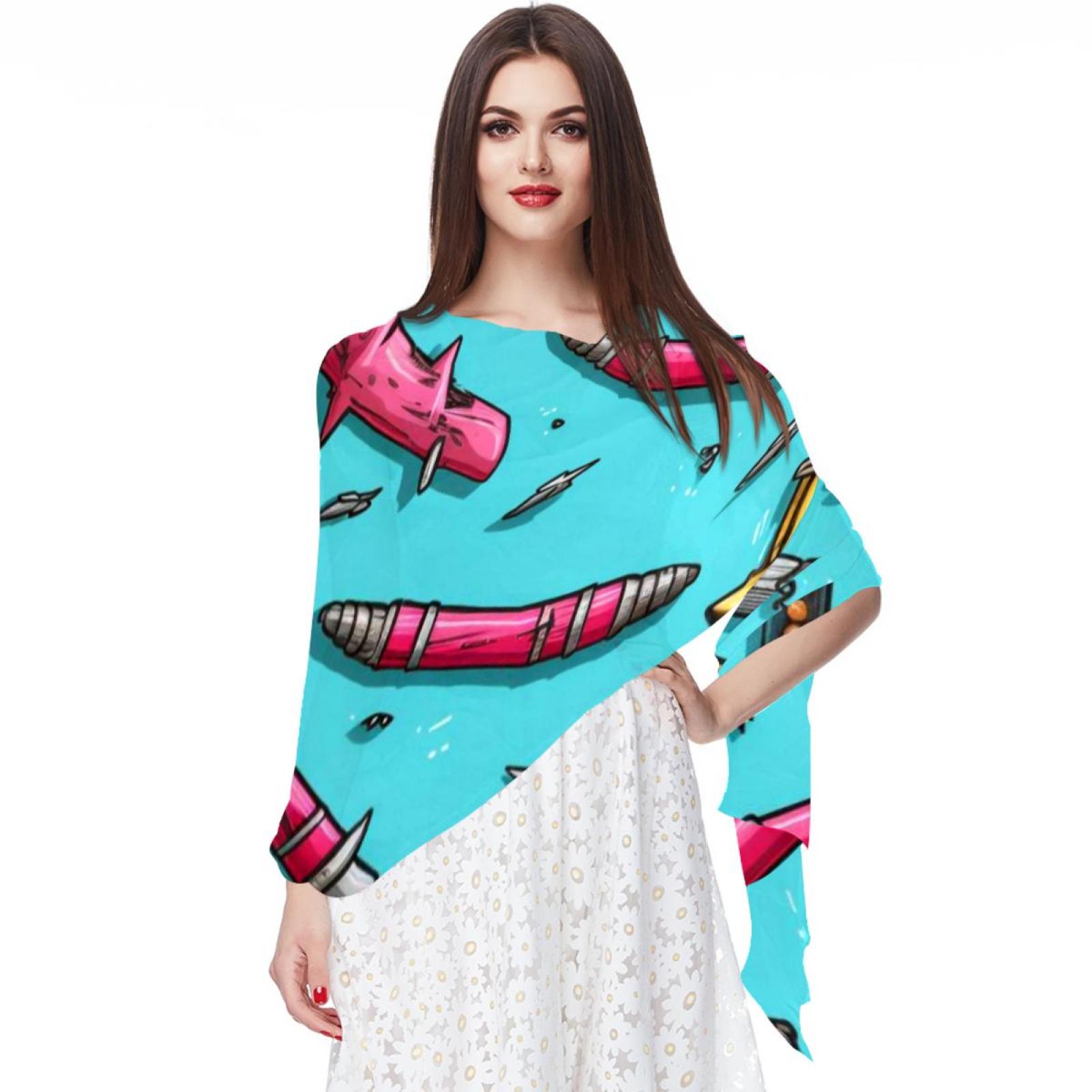 Mind car Elegant Silk Scarf - Translucent Chiffon Yarn - Lightweight ...