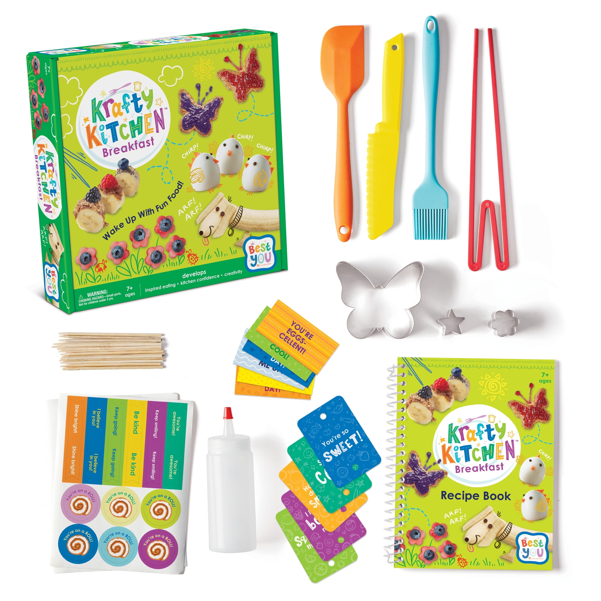 MindWare Best You Krafty Kitchen Breakfast Kit, Real Cooking Set for ...