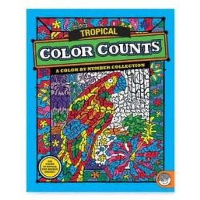 MindWare Color Counts Tropical Coloring Book with Numbered Pages for ...
