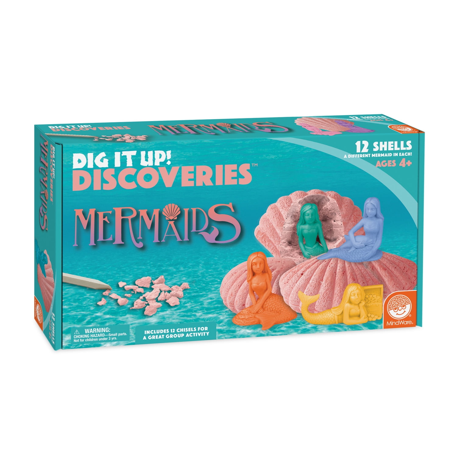 MindWare Dig It Up! Discoveries Mermaids, Dig Kits for Kids with 12 Sea ...