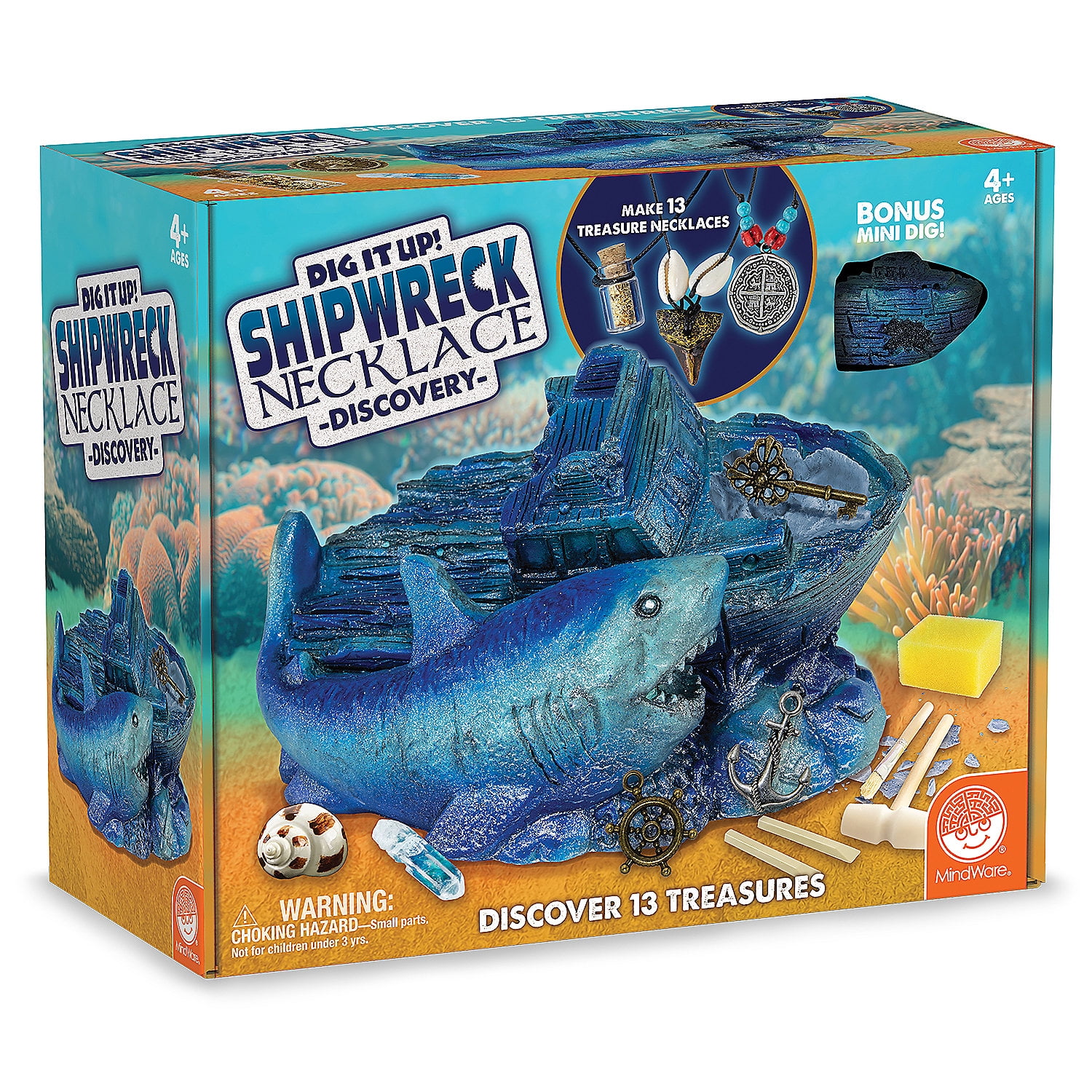 MindWare Dig It Up, Shipwreck Necklace Discovery Excavation Kit ...