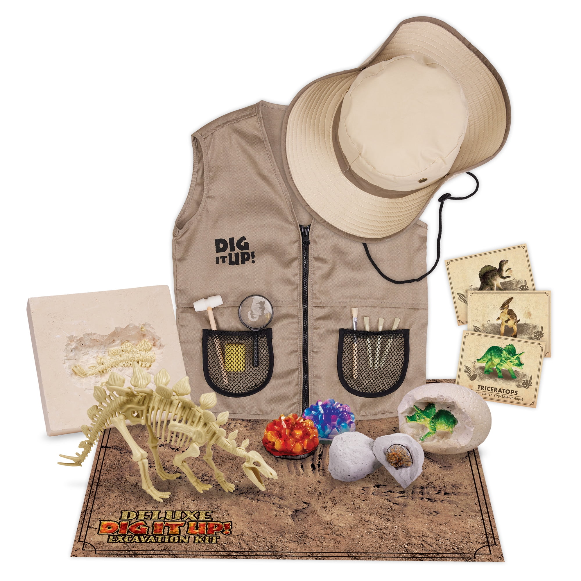 MindWare Dig it Up! Deluxe Excavation Kit, Includes Excavation Tools to ...