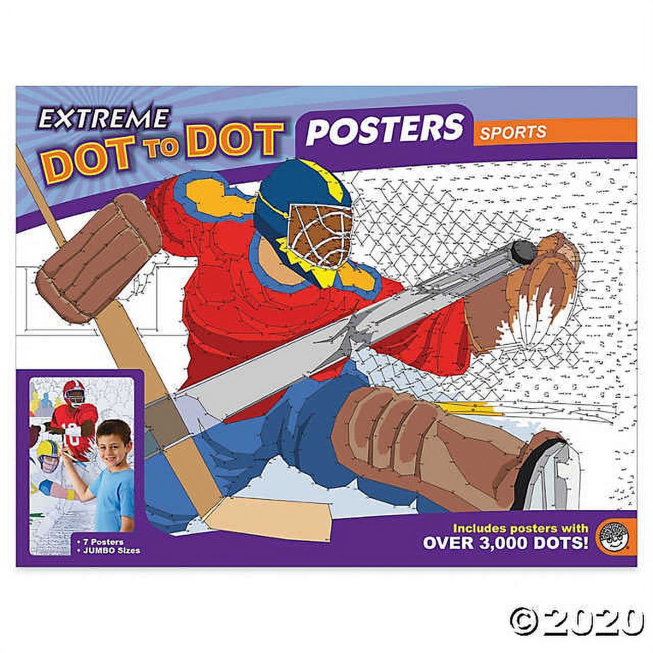 MindWare Extreme Dot to Dot Coloring Posters Set: Sports - Walmart.com