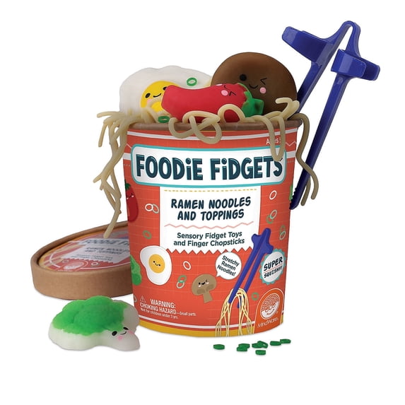 MindWare Foodie Fidgets Ramen Noodles & Toppings Set, Squishy Toys ...