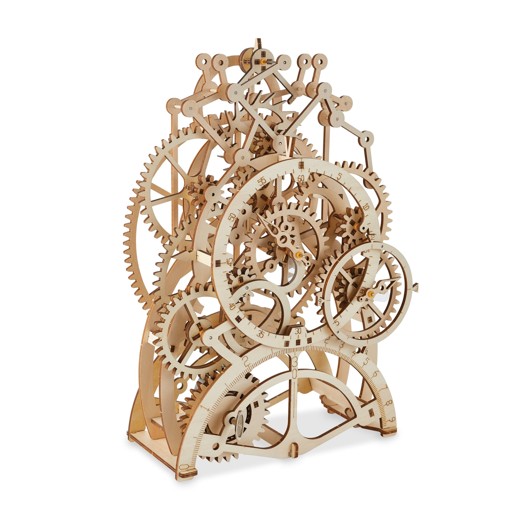 MindWare Gearjits Pendulum Clock, DIY Construction Wooden Model, 3D ...