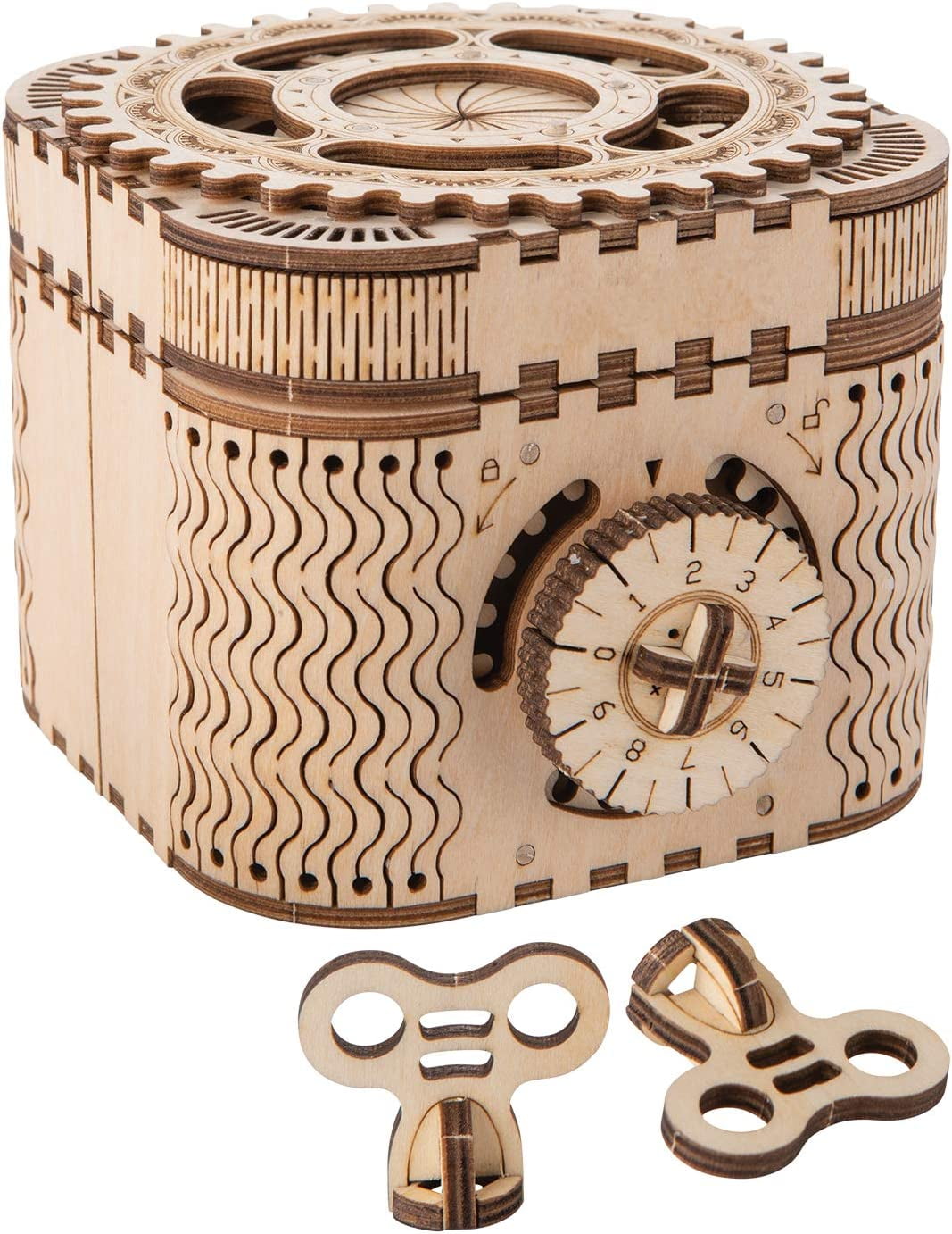 MindWare Gearjits: Treasure Box - DIY Construction Wooden Model - 3D ...