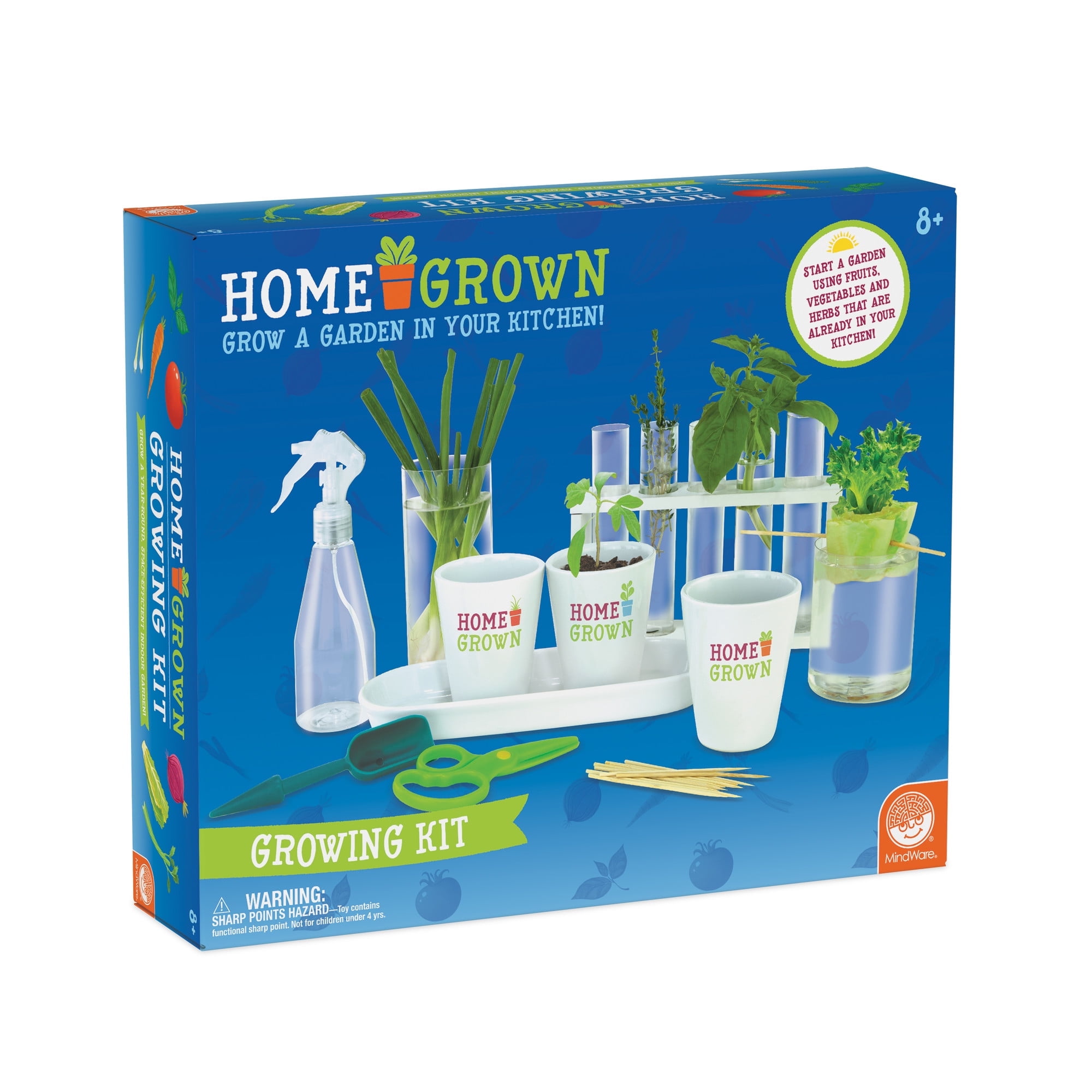 MindWare Home Grown Growing Kit for Kids, Tools & Instructions for No ...