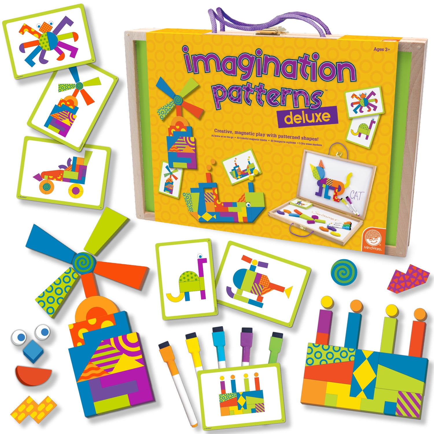 MindWare Imagination Patterns Deluxe, Magnetic Play with Patterned ...