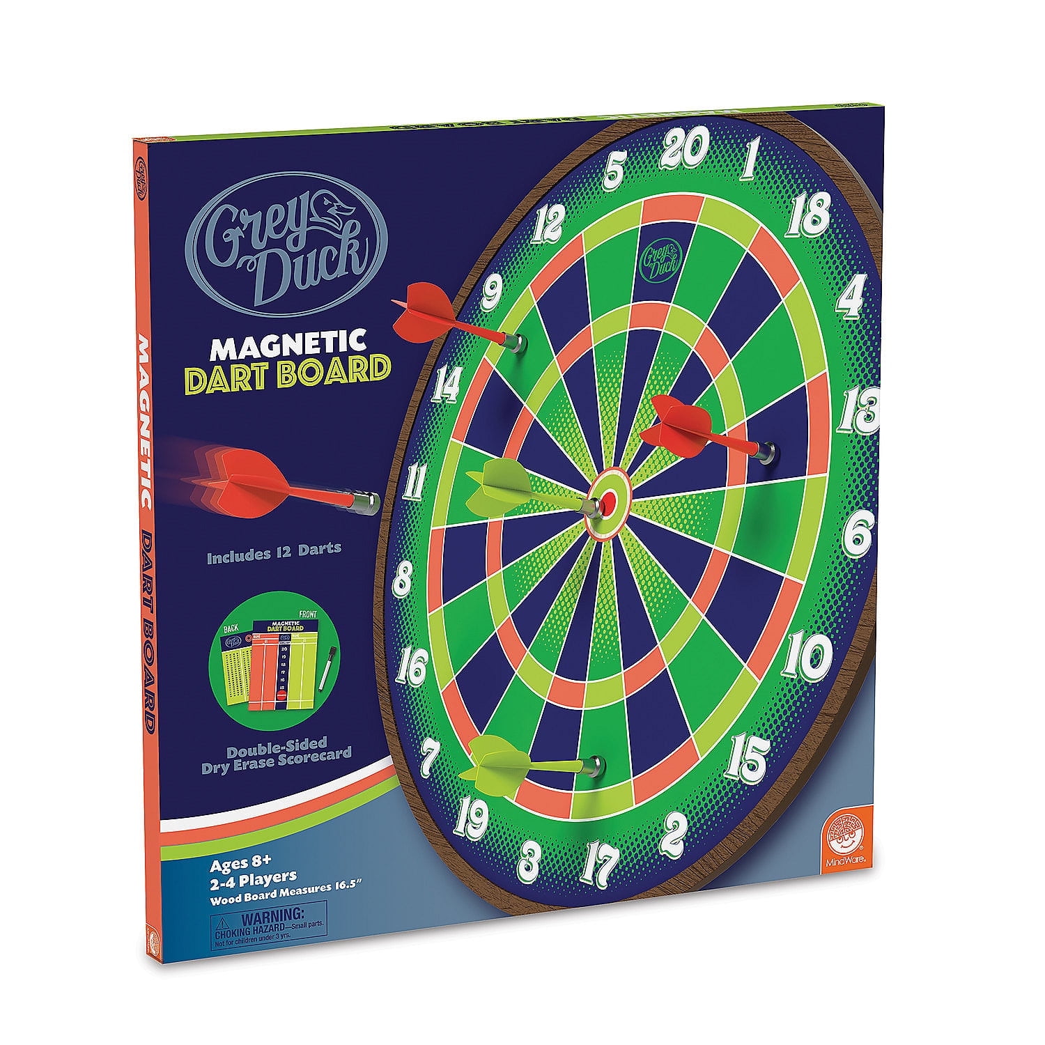 MindWare Magnetic Dart Board, Safe Dart Board for Kids & Adults Ages 8 ...