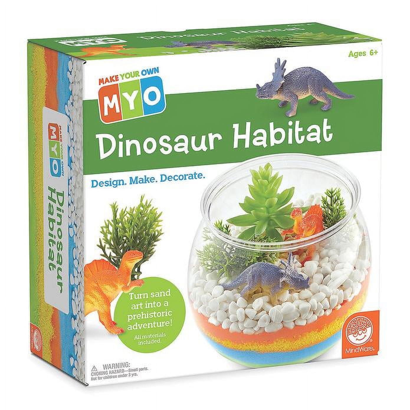 MindWare Make Your Own Dinosaur Habitat, Fun & usable DIY Dino Crafts for Boys, Girls & Teens ...