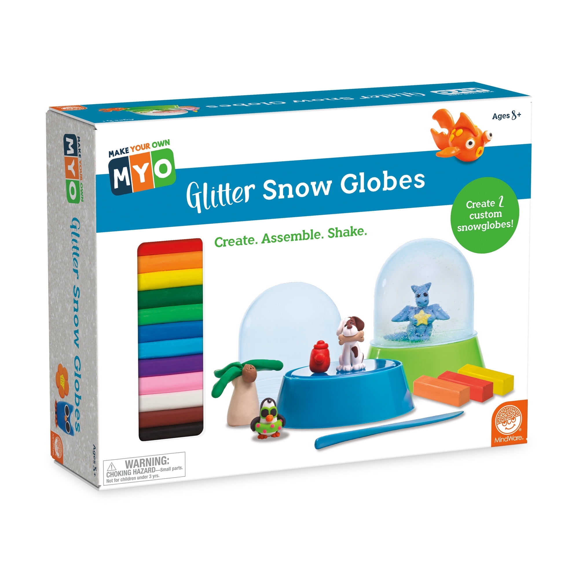 MindWare Make Your Own Glitter Snow Globes, Create, Assemble & Shake ...