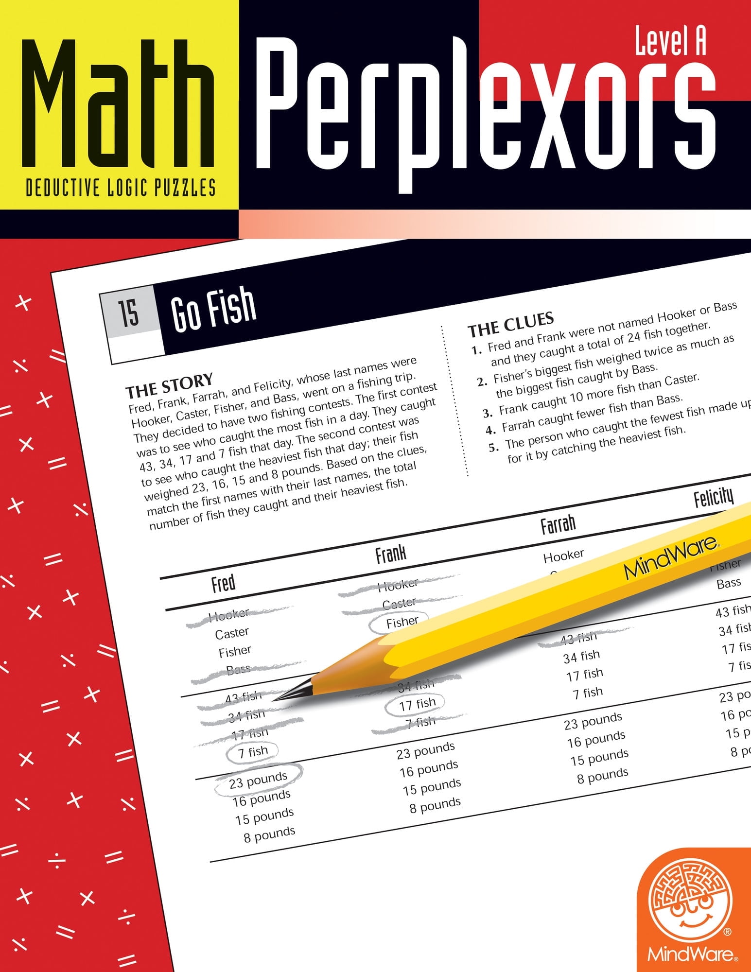MindWare Math Perplexors: Level A 50 Problems Which Increase In ...