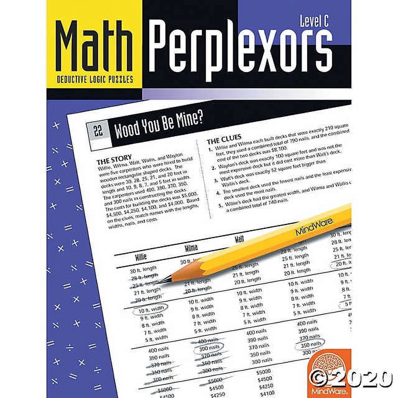 MindWare Math Perplexors: Level C, 50 Problems Which Increase In ...