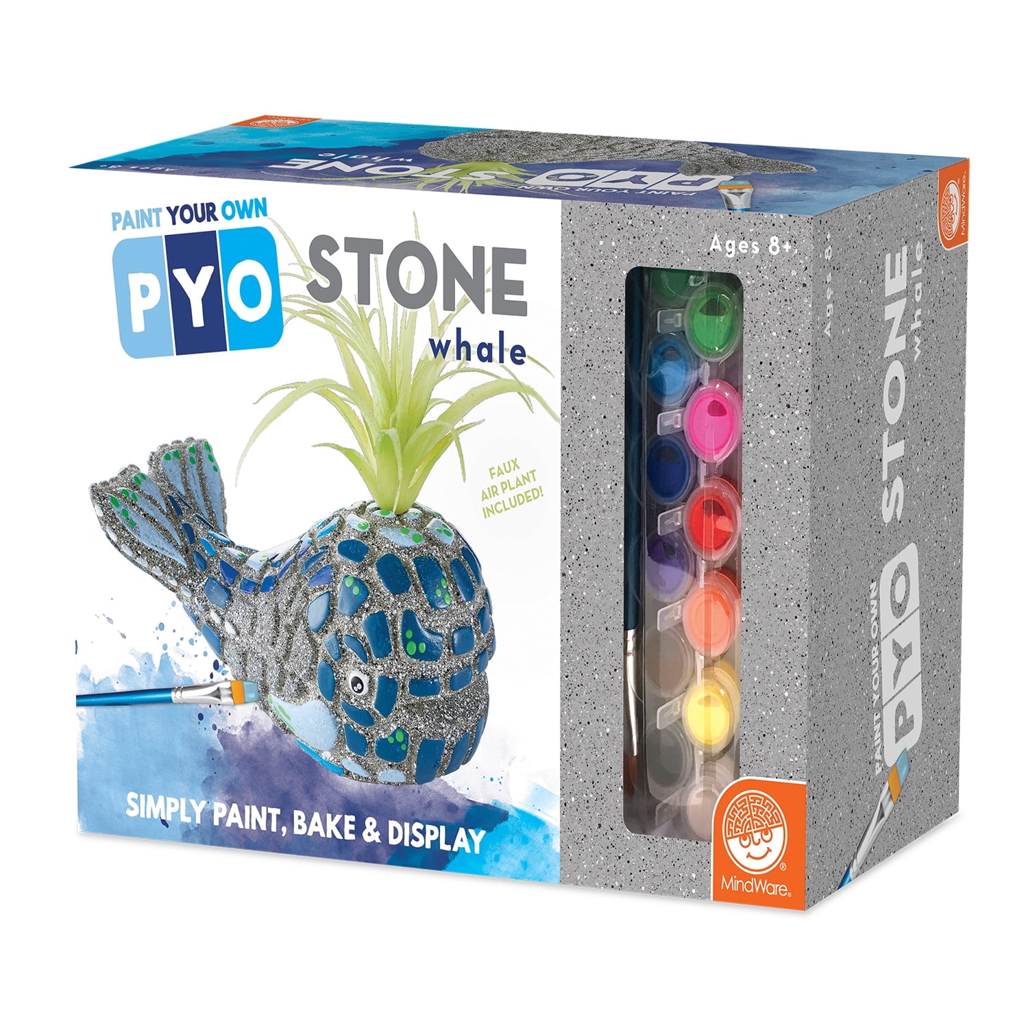 MindWare Paint Your Own Stone: Whale with Airplant spout, Paint, Bake ...