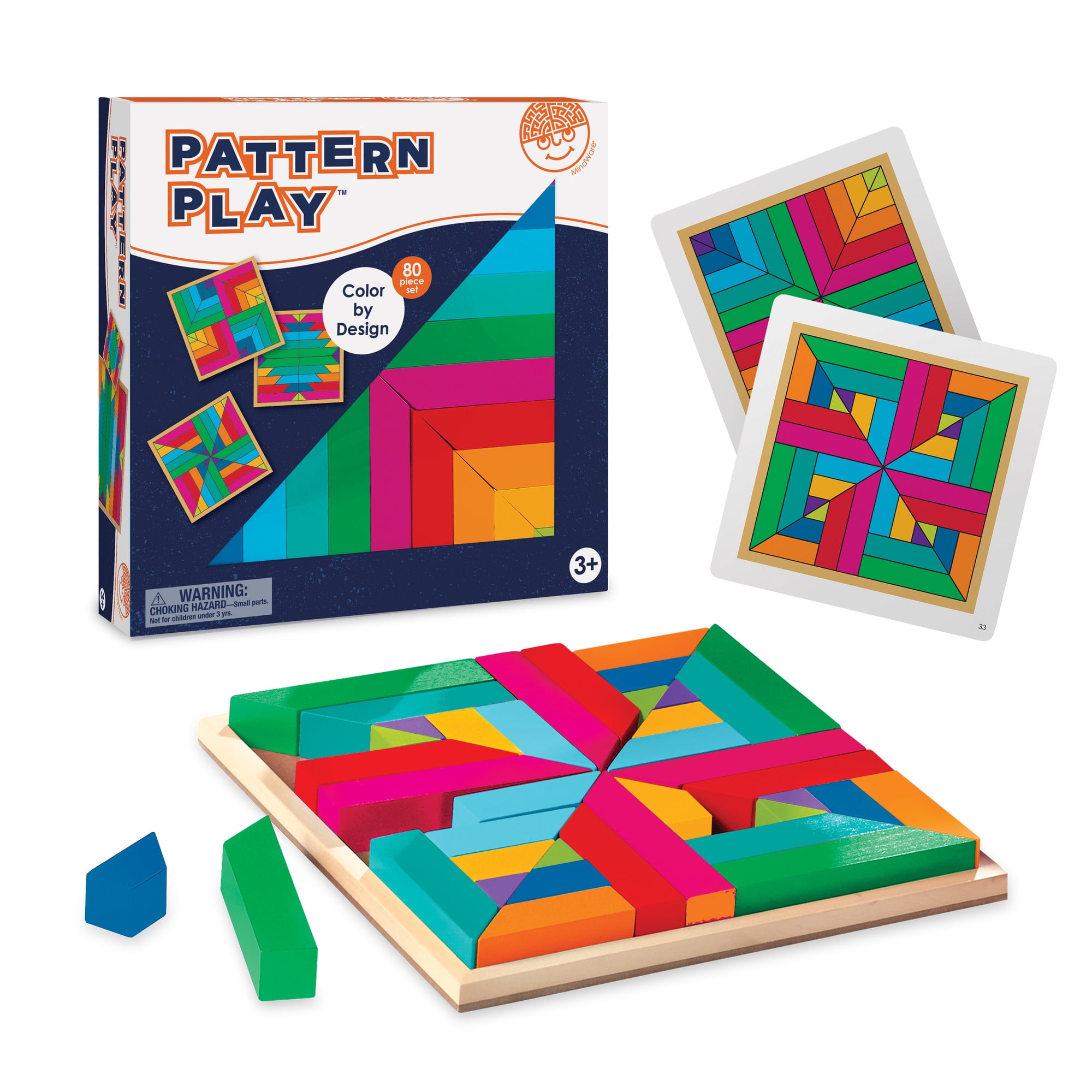 MindWare Pattern Play: Bright Colors - STEM Games for Kids, 3D Building ...