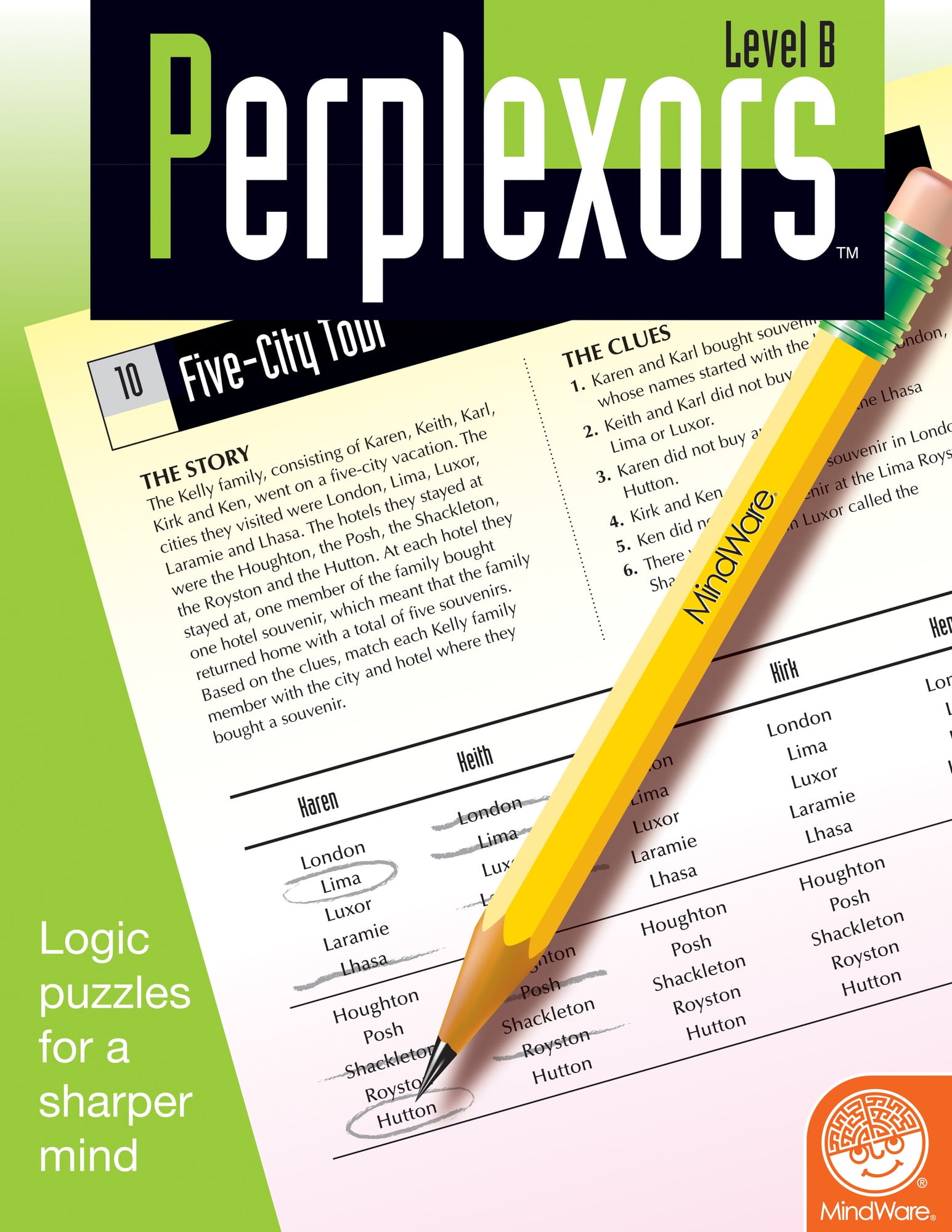 MindWare Perplexors: Level B - 48 Full-Page Puzzles With Solutions ...