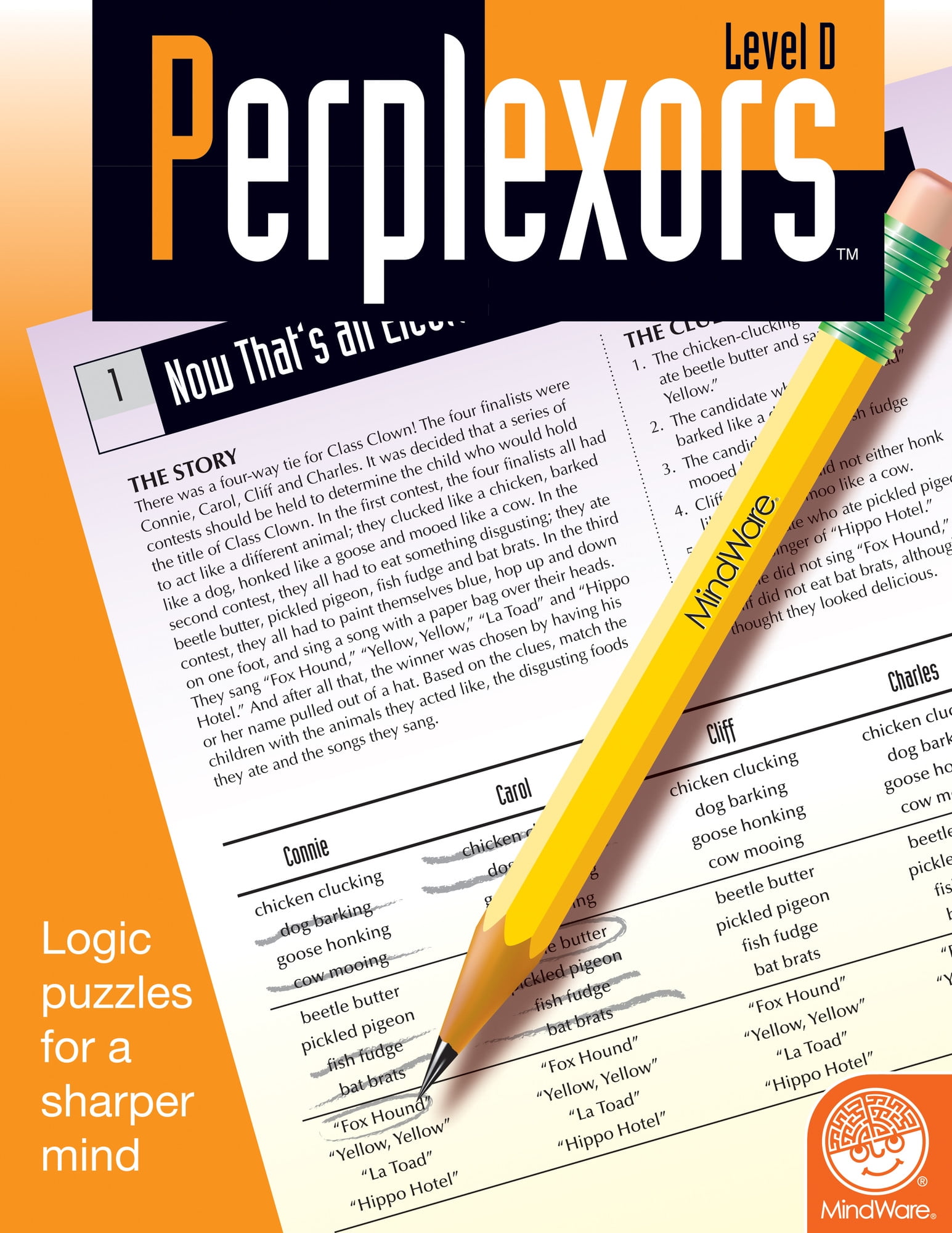 MindWare Perplexors: Level D, 48 Full-Page Puzzles With Solutions, Ages ...