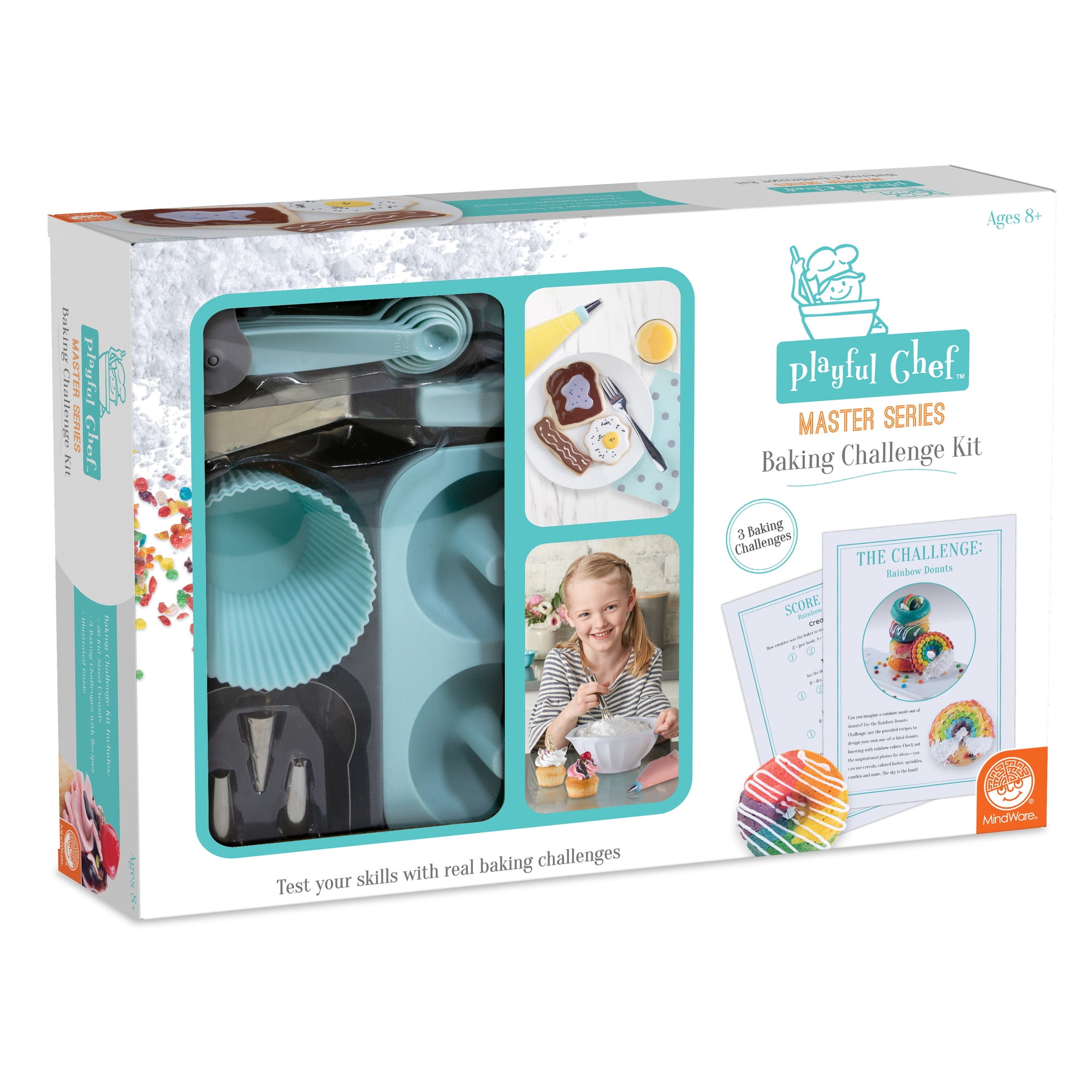 MindWare Playful Chef: Master Series Baking Challenge Kit for Kids, 26 ...