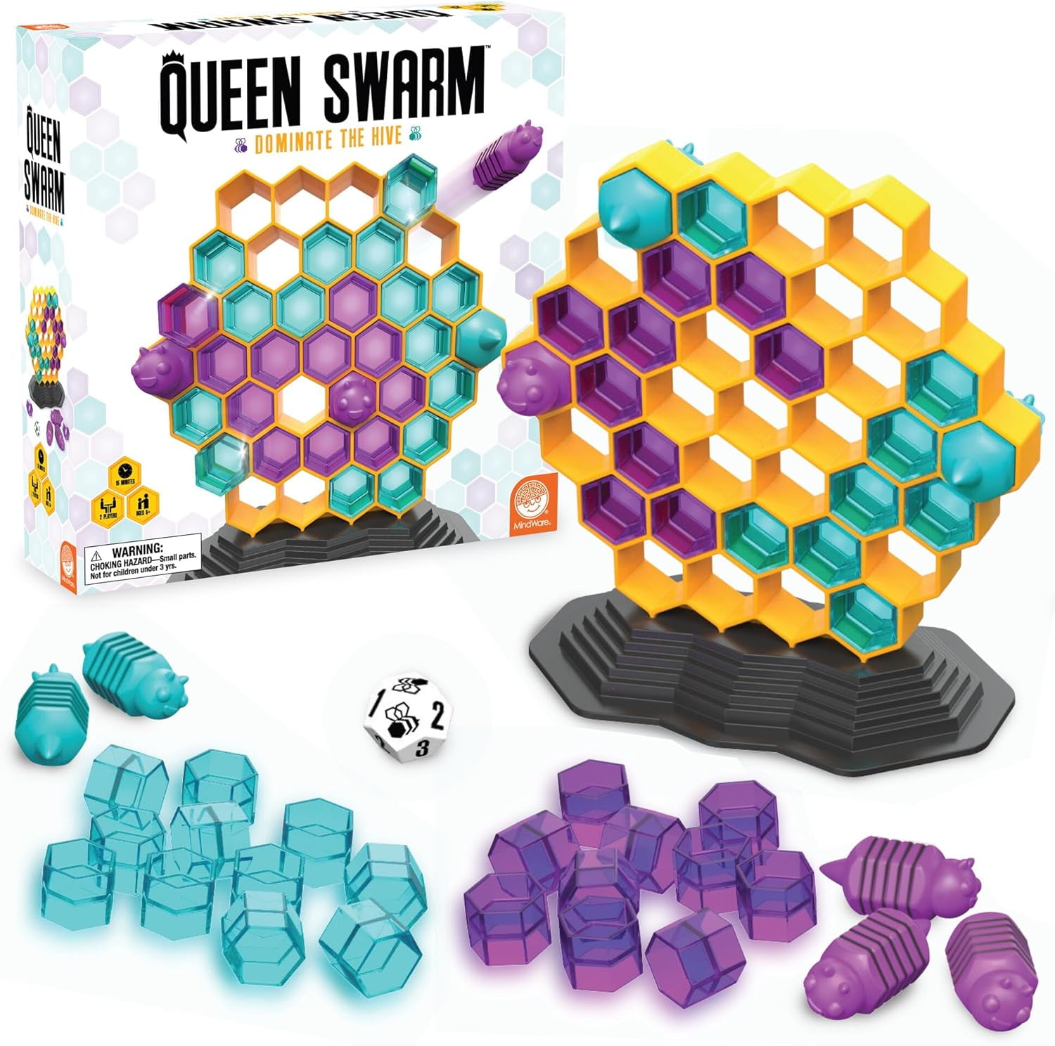 MindWare Queen Swarm – Strategic Hive Domination Game for Kids ...