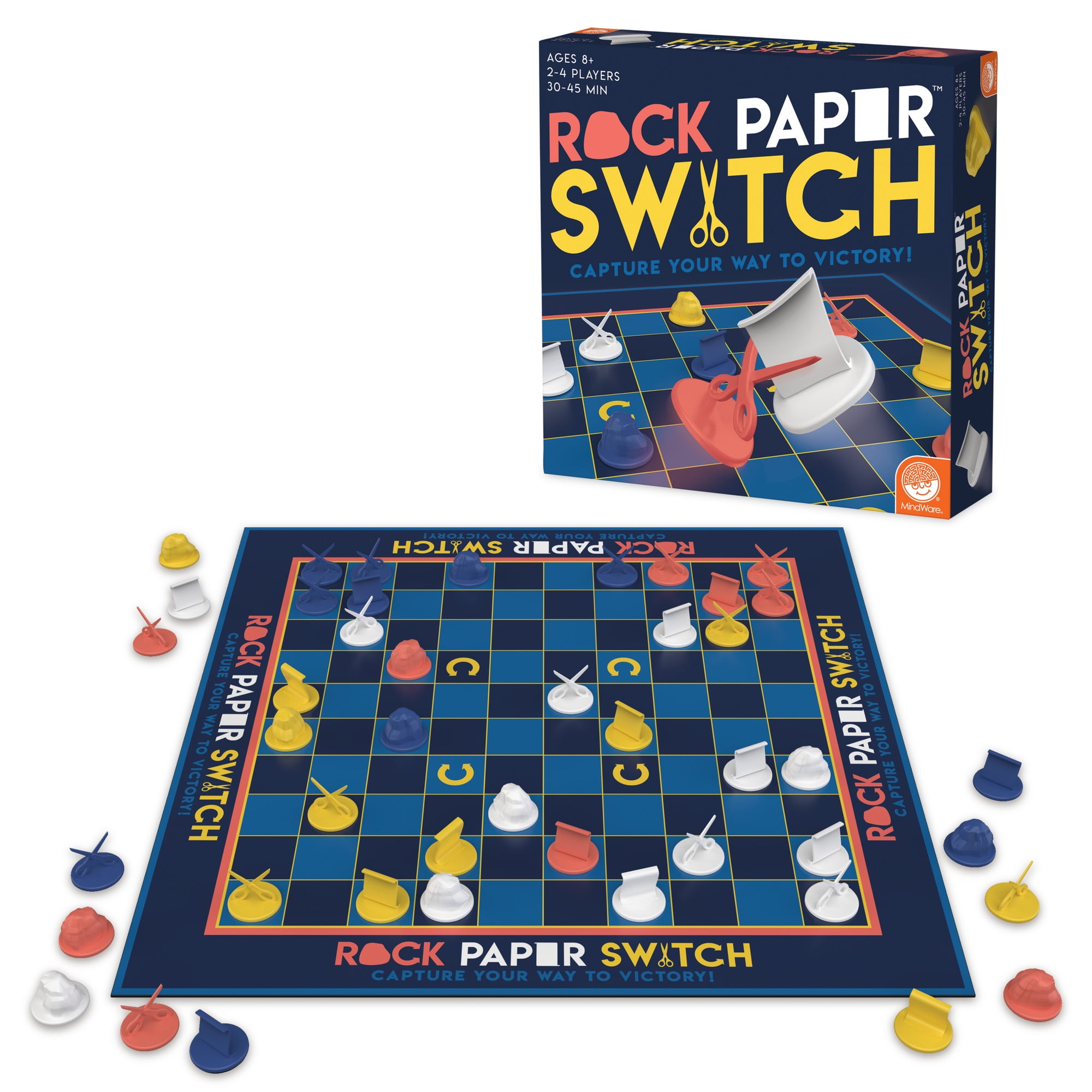 MindWare Kids Board Game - Rock, Paper, Switch - Strategy & Improvisation for 2-4 Players, Ages ...