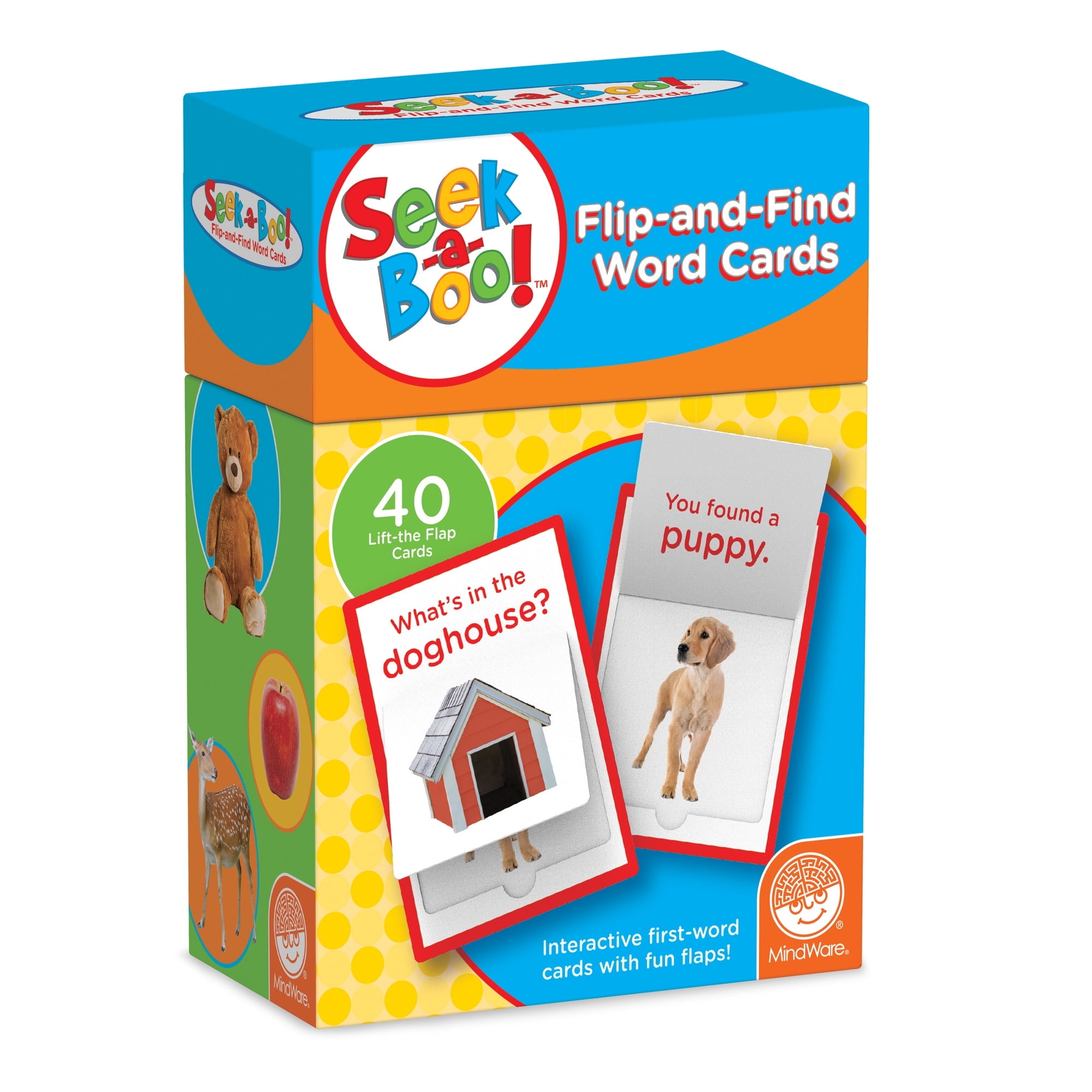 MindWare Seek-A-Boo Flip-and-Find Word Cards, Early Learning Resources ...