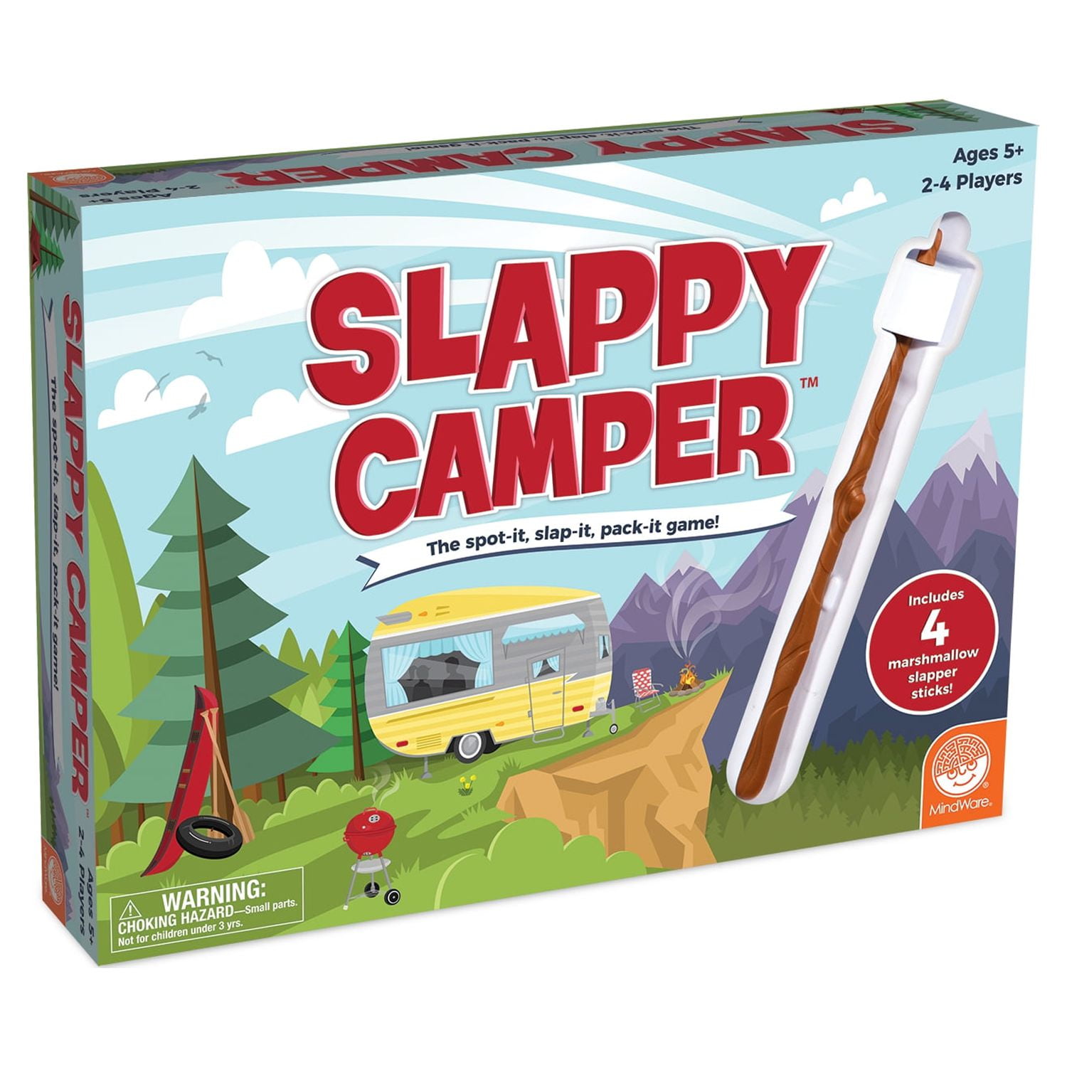 MindWare Slappy Camper Board Game for Kids - Quick Thinking, Fast ...