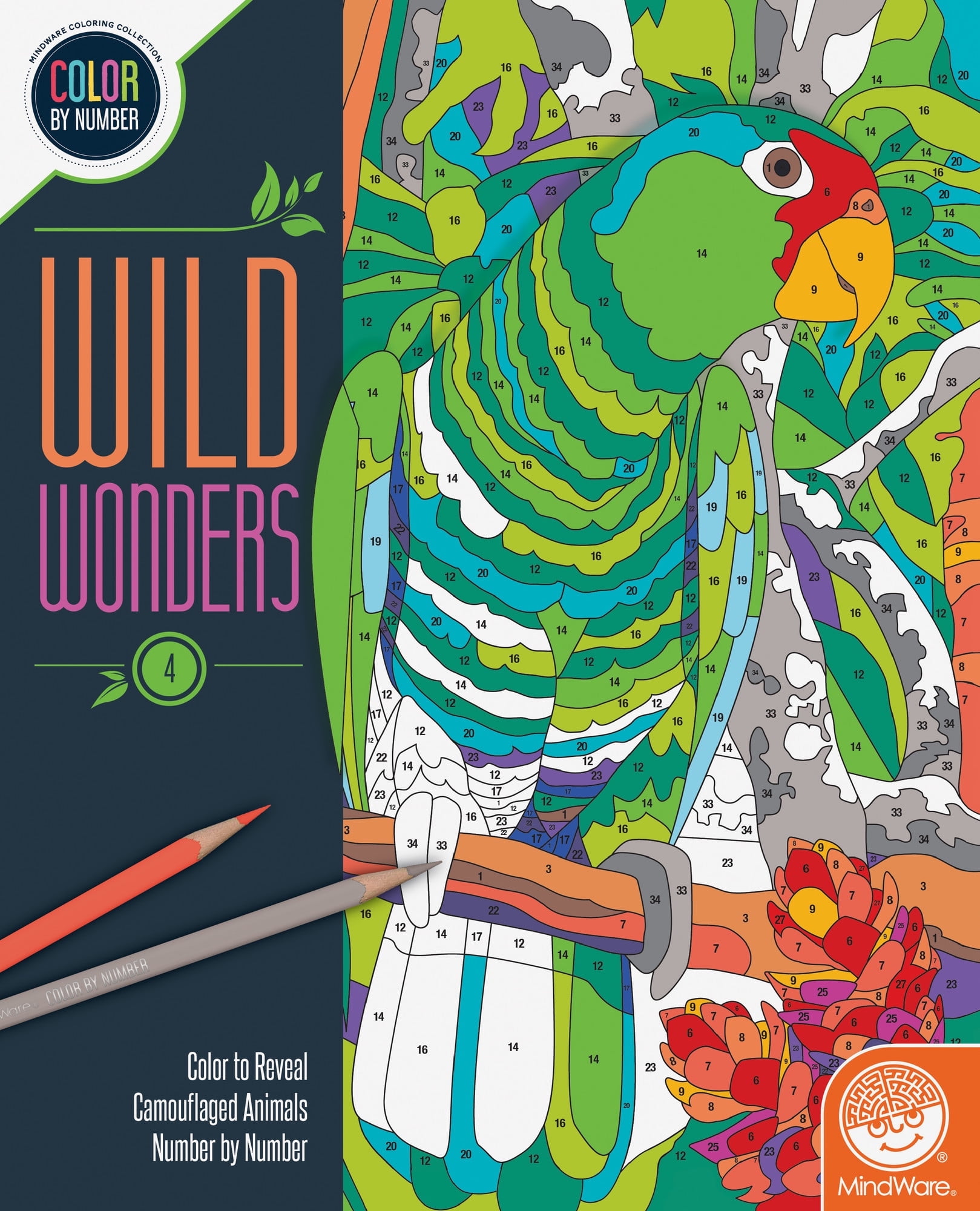 MindWare: Wild Wonders Color by Number, Book 4 (Paperback) - Walmart.com