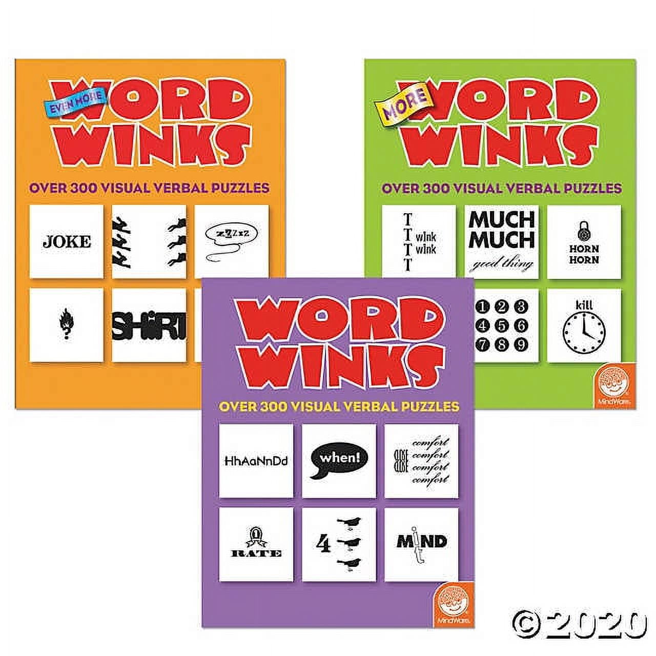 MindWare Word Winks Visual Verbal Puzzles: Set of 3 - Walmart.com