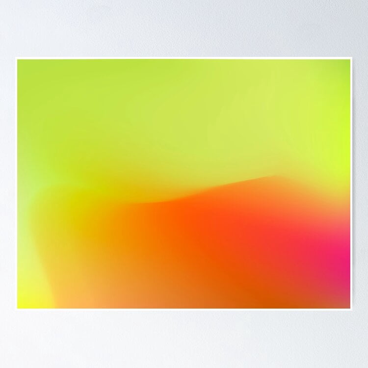 Mindaro Dune | Mesh Color Gradient UNFRAMED Poster, 18x24 - Walmart.com
