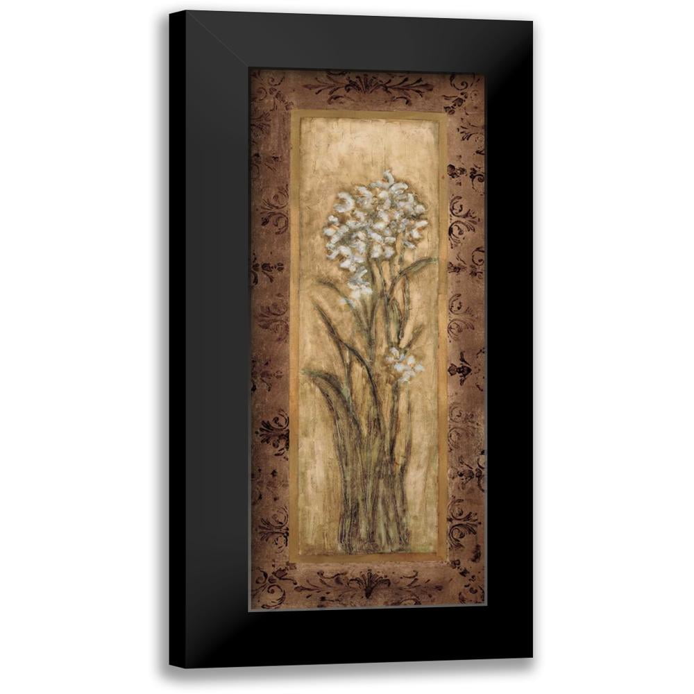 Mindeli 8x14 Black Modern Framed Museum Art Print Titled - Paperwhites ...