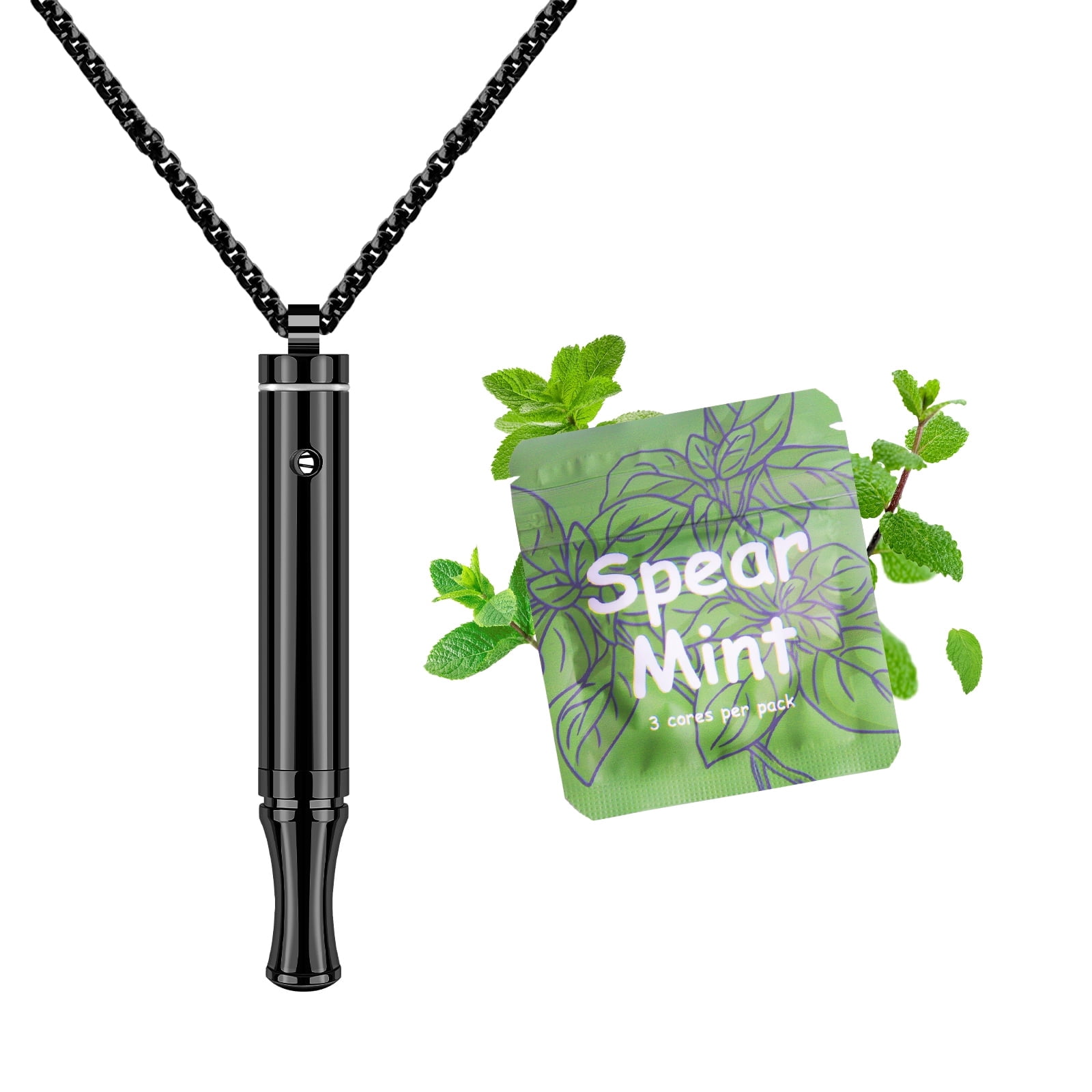 Mindful Anxiety Breathing Necklace for Adults: Breathe Ease Necklace ...