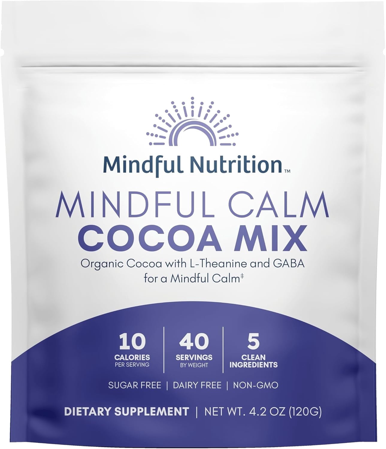 Mindful Nutrition Calm Sugar Free Cocoa Mix with L-Theanine & GABA, 4.2 ...