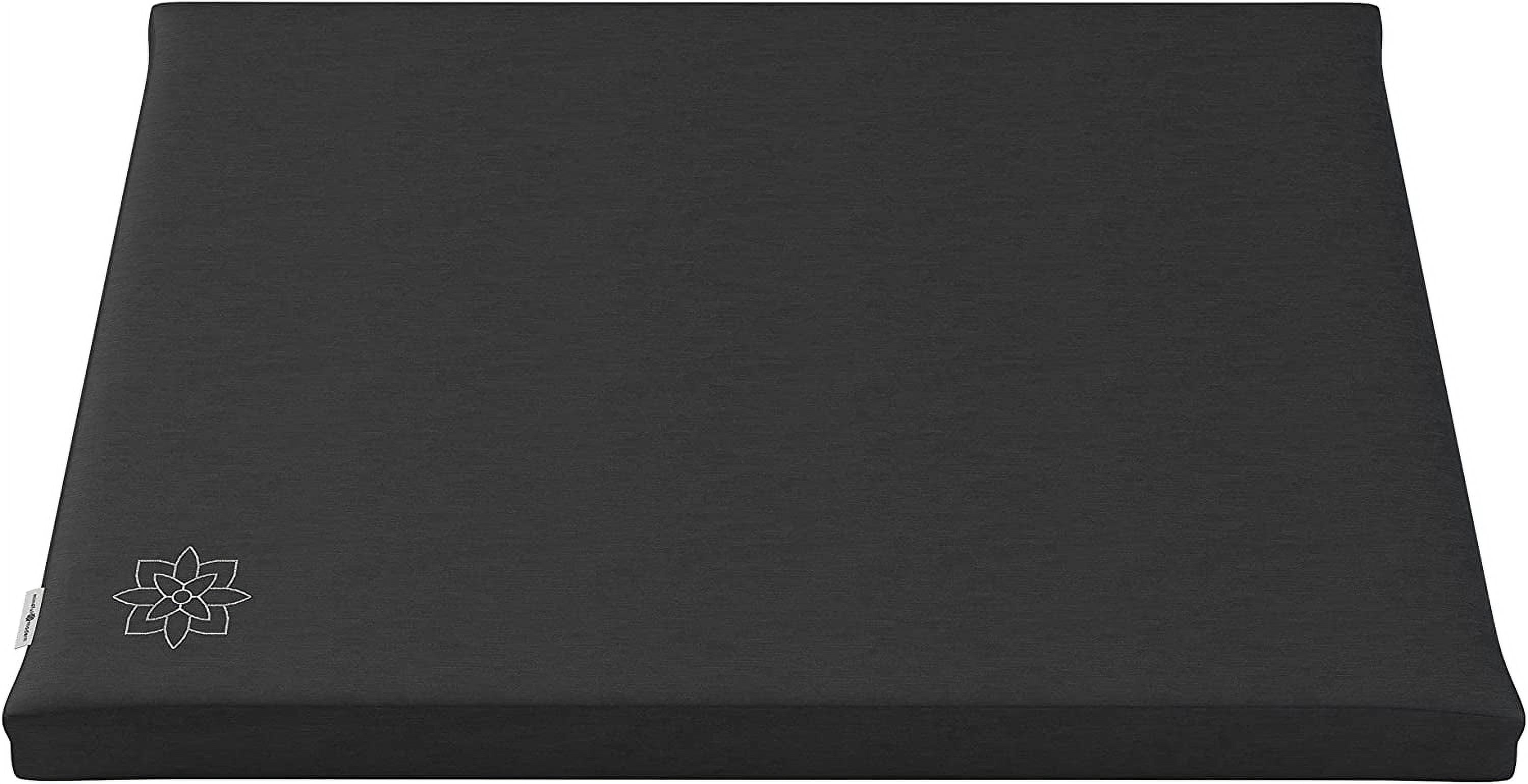 Mindful & Modern Zabuton Meditation Mat - Cotton Filled Yoga and ...