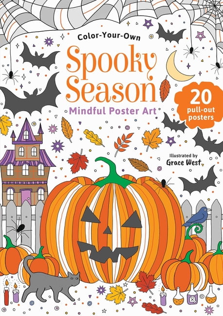 Mindful Poster Art Spooky Season: Color-Your-Own Mindful Poster Art ...