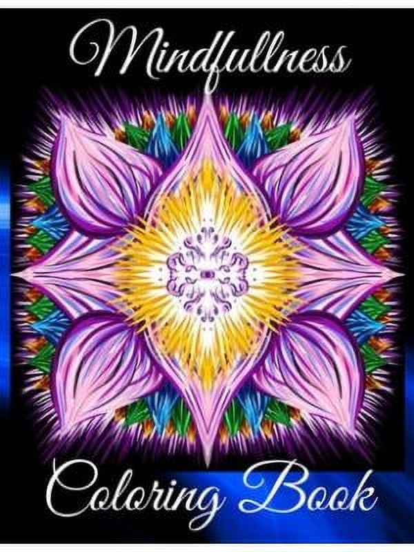 Mindfullness Coloring Book: Therapy Art Relaxing for Men and Women with ...