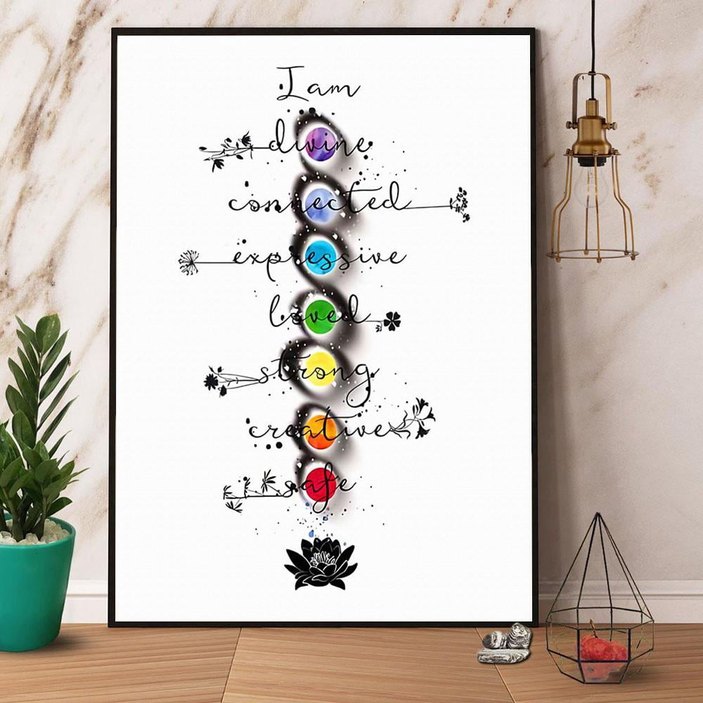 Mindfulness I Am Divine Connected Expensive Paper Poster No Frame Matte ...