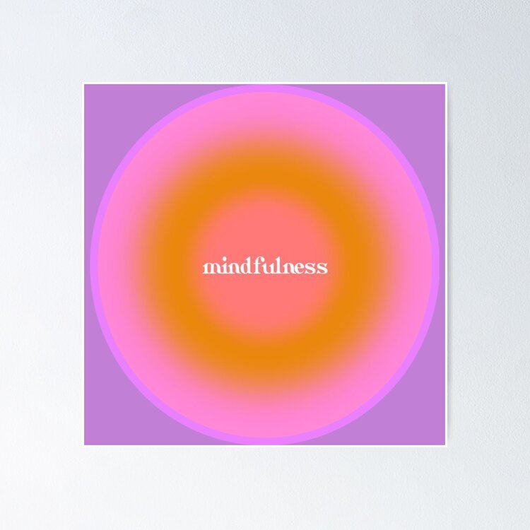 Mindfulness Poster- Unframed Poster | Wall Art | Perfect For Home Decor ...