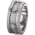 Mindfulness Rings for Women, Fidget Ring, Adjustable Anti-Anxiety ...
